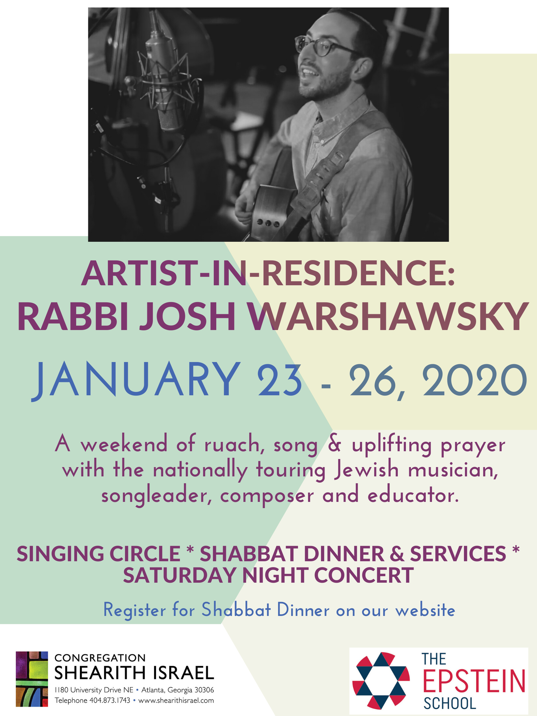 Artist-in-Residence: Rabbi Josh Warshawsky | Atlanta Jewish Connector