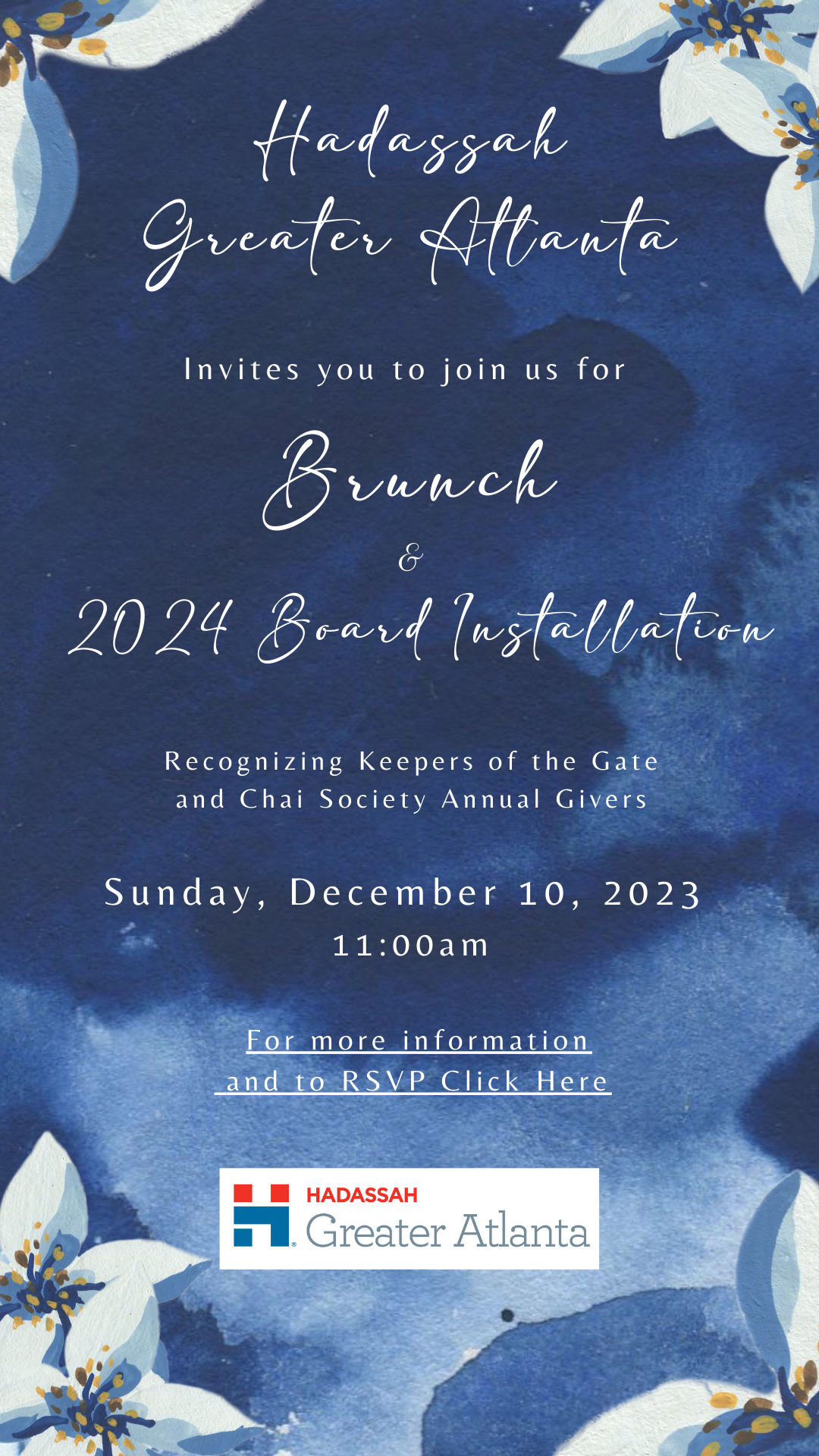 Hadassah Greater Atlanta Brunch and Installation | Atlanta Jewish Connector