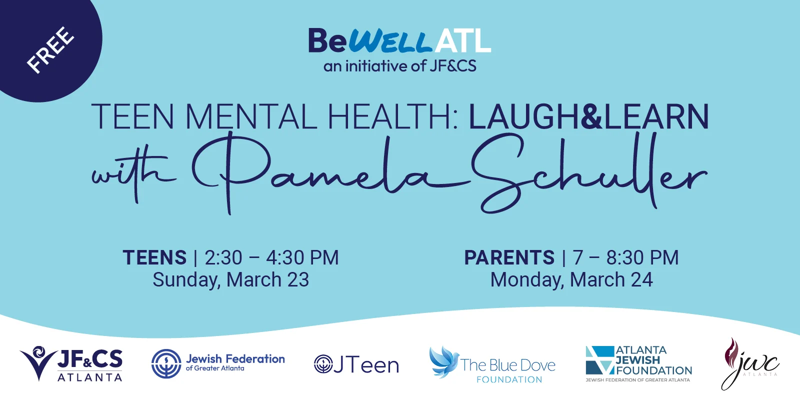 Teen Mental Health: Laugh & Learn with Pamela Schuller | Atlanta Jewish ...