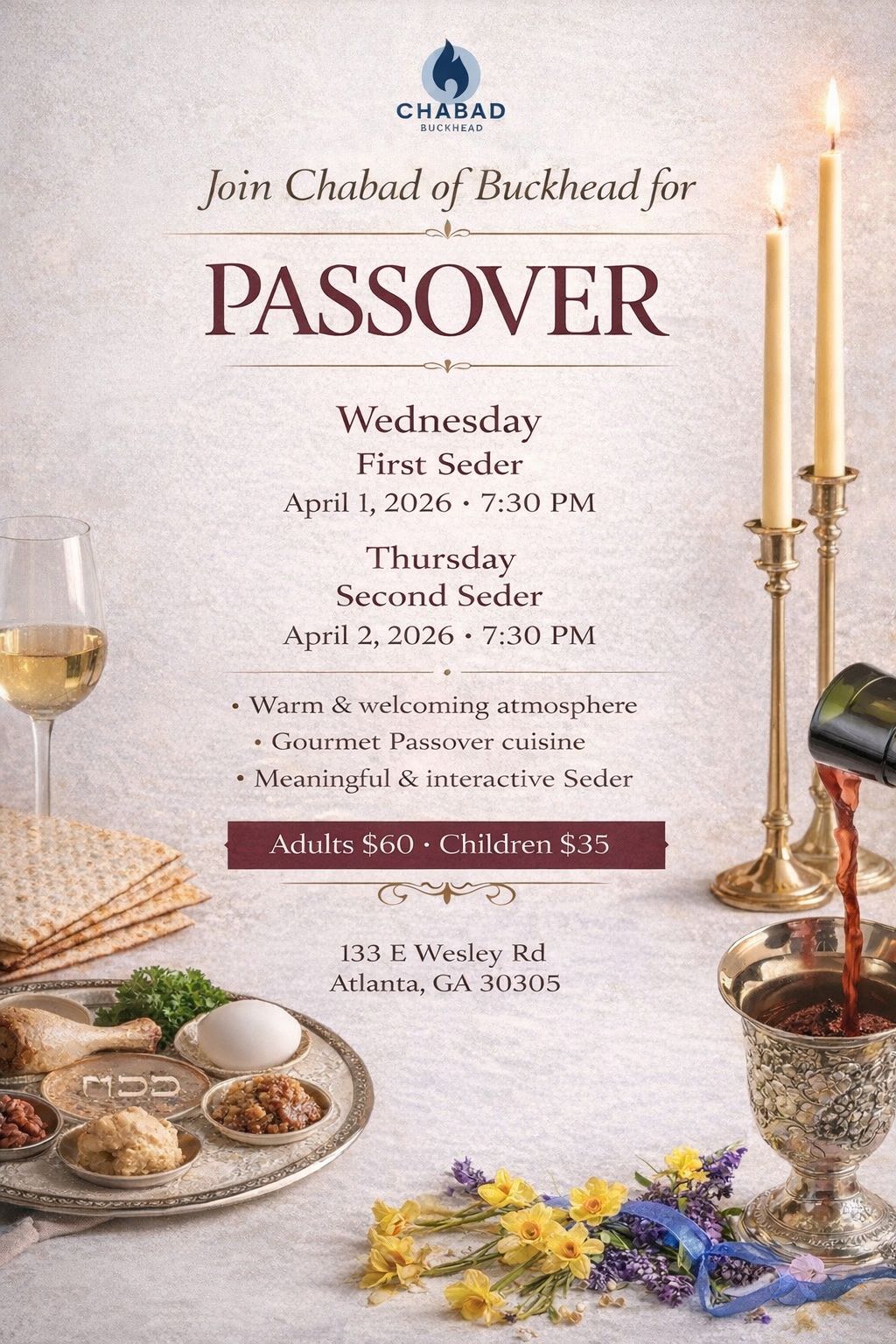 Epic Passover Seder | Atlanta Jewish Connector