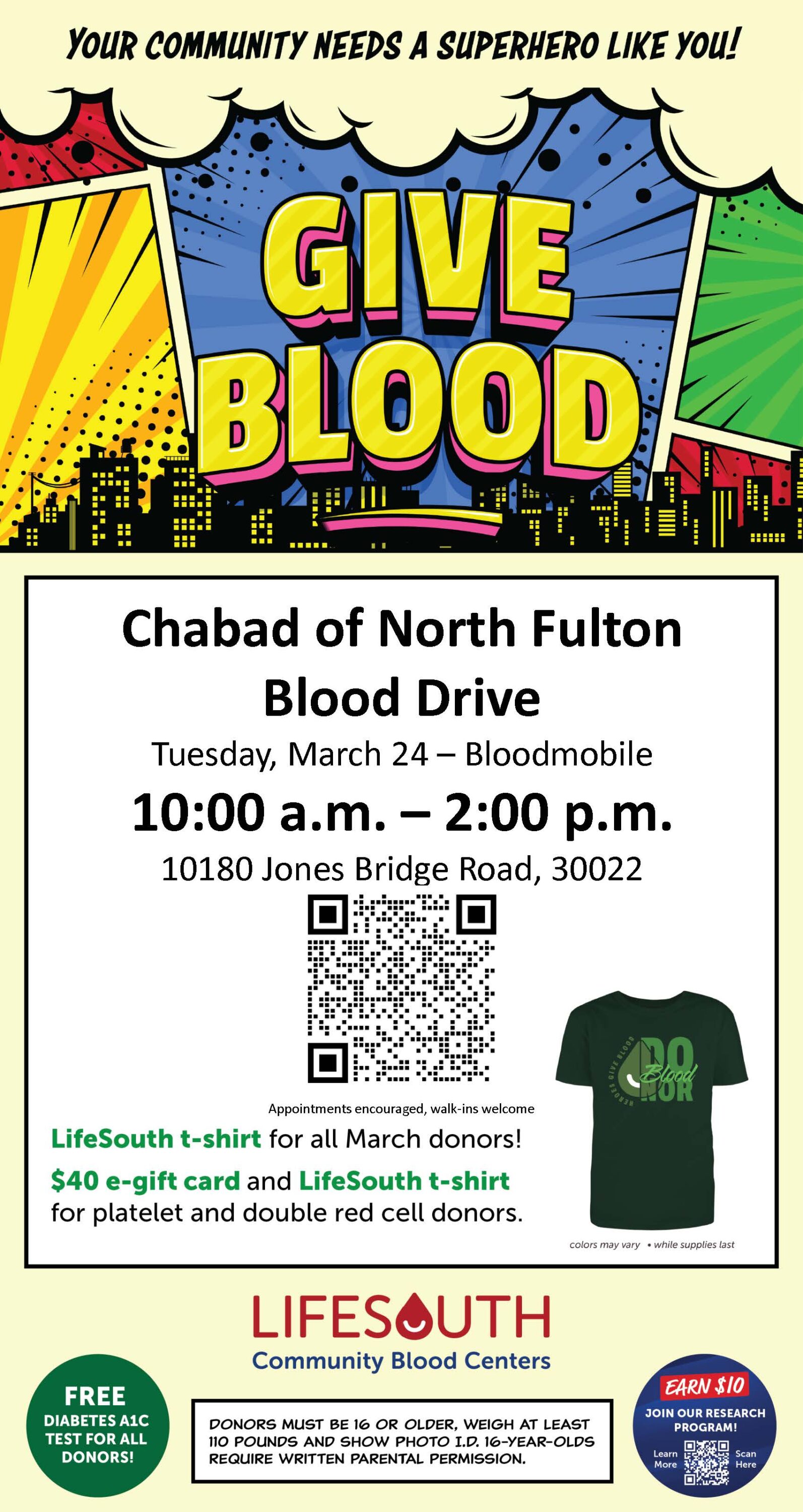 LifeSouth Blood Drive | Atlanta Jewish Connector